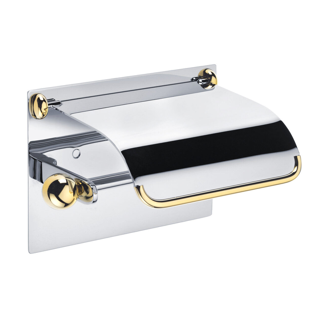 Cosmic Windsor Suport hartie igienica cu capac inox - auriu lucios ...